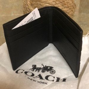 Coach | Bags | Coach Slim Billfold Wallet With Varsity Stripe | Poshmark